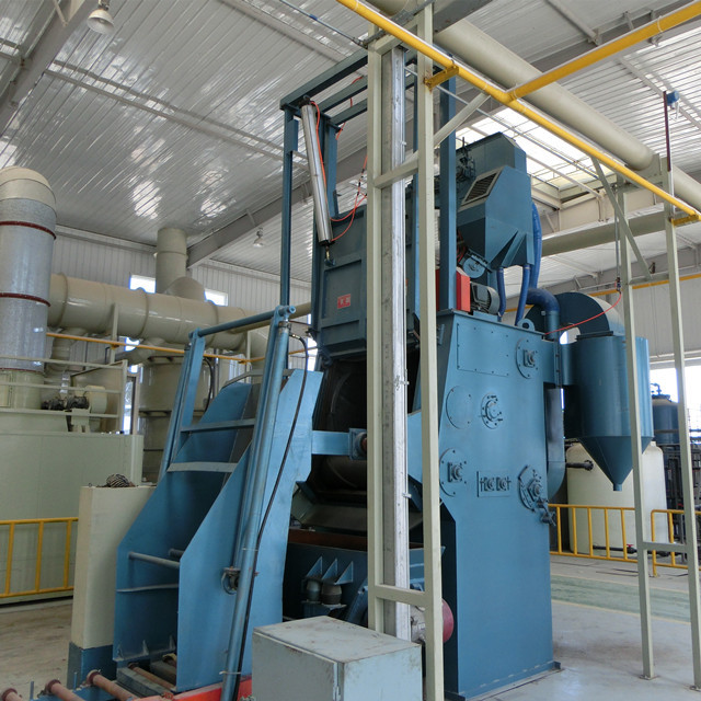 Electric Tumble Shot Blasting Machine , Shot Blast Cleaning Machine For ...