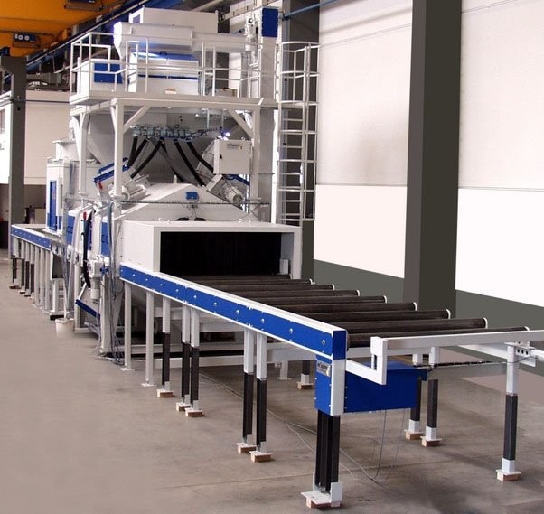 Pass Through Steel Profile Shot Blasting Equipment Improve Steel ...