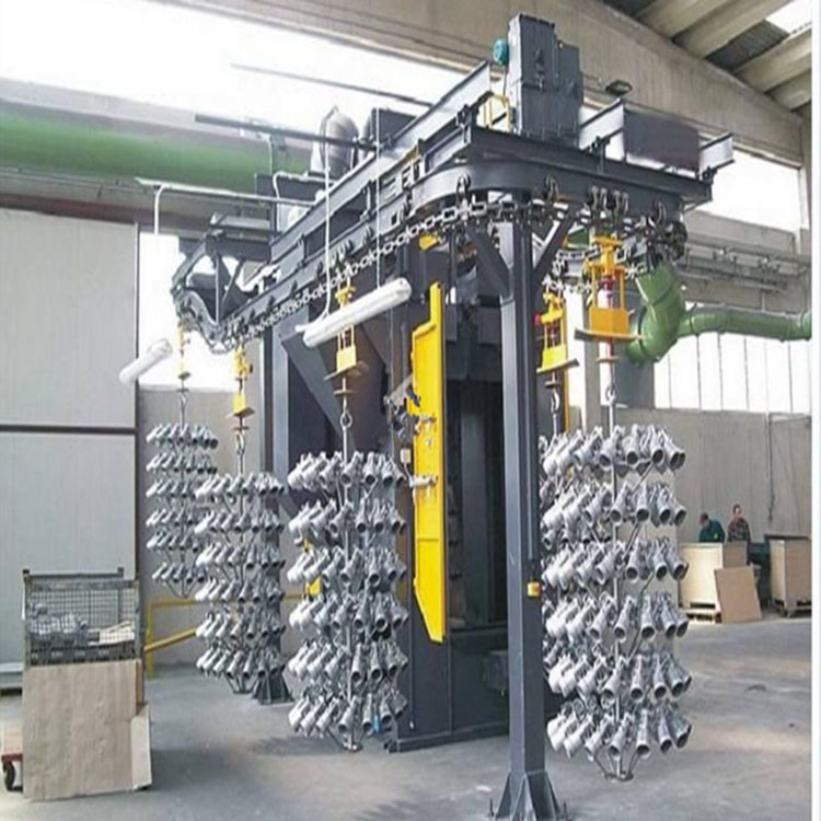 Overhead Chain Hanger Shot Blasting Machine High Chrome One Year Warranty