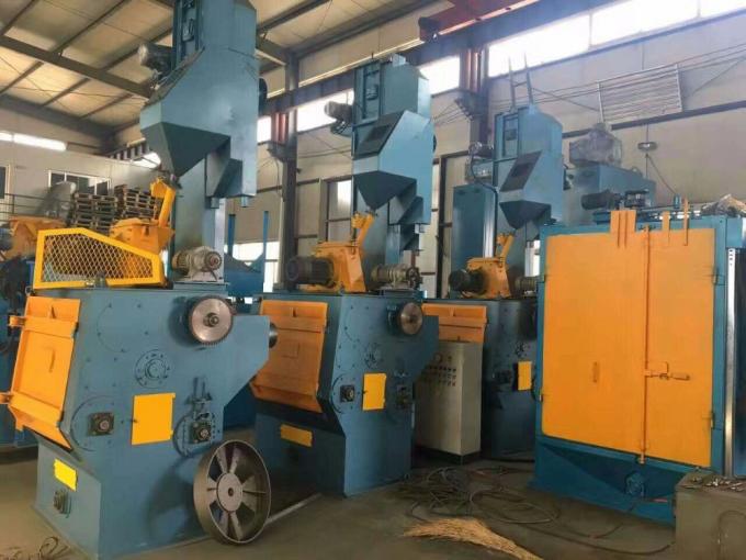 Industrial Automatic Wheelabrator Shot Blasting Equipment With Tumble ...