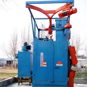 Vertical Hook Type Shot Blasting Machine Electronic Control System High ...